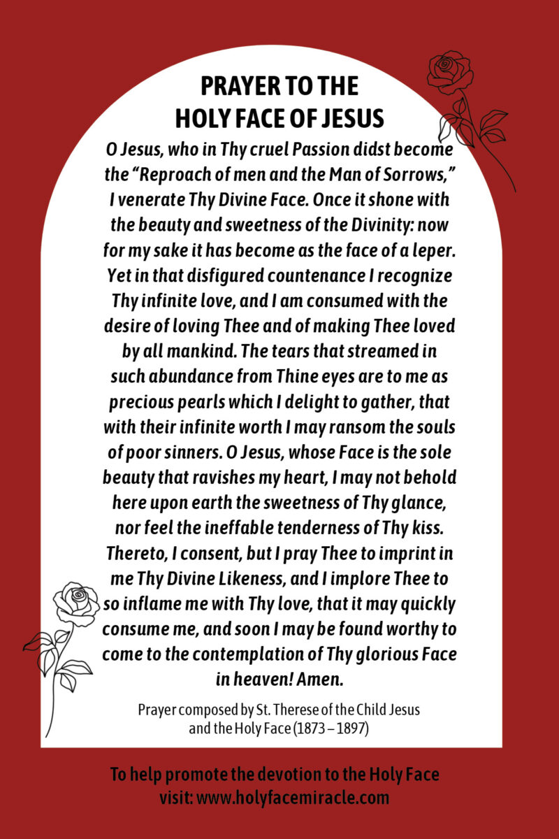 HOLY FACE PRESENTATIONS – Holy Face Miracle